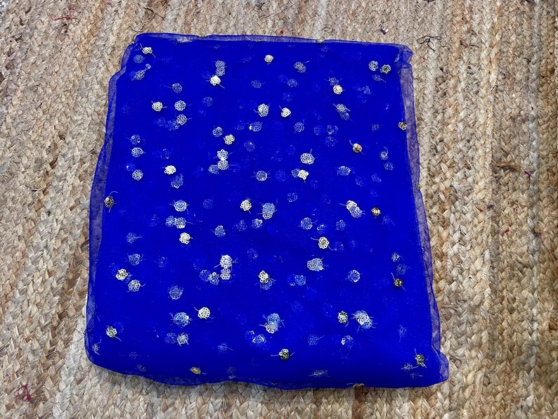 Tulle Net Fabric Sequin Embroidered 44” Wide Dress Material by Yard - Etsy