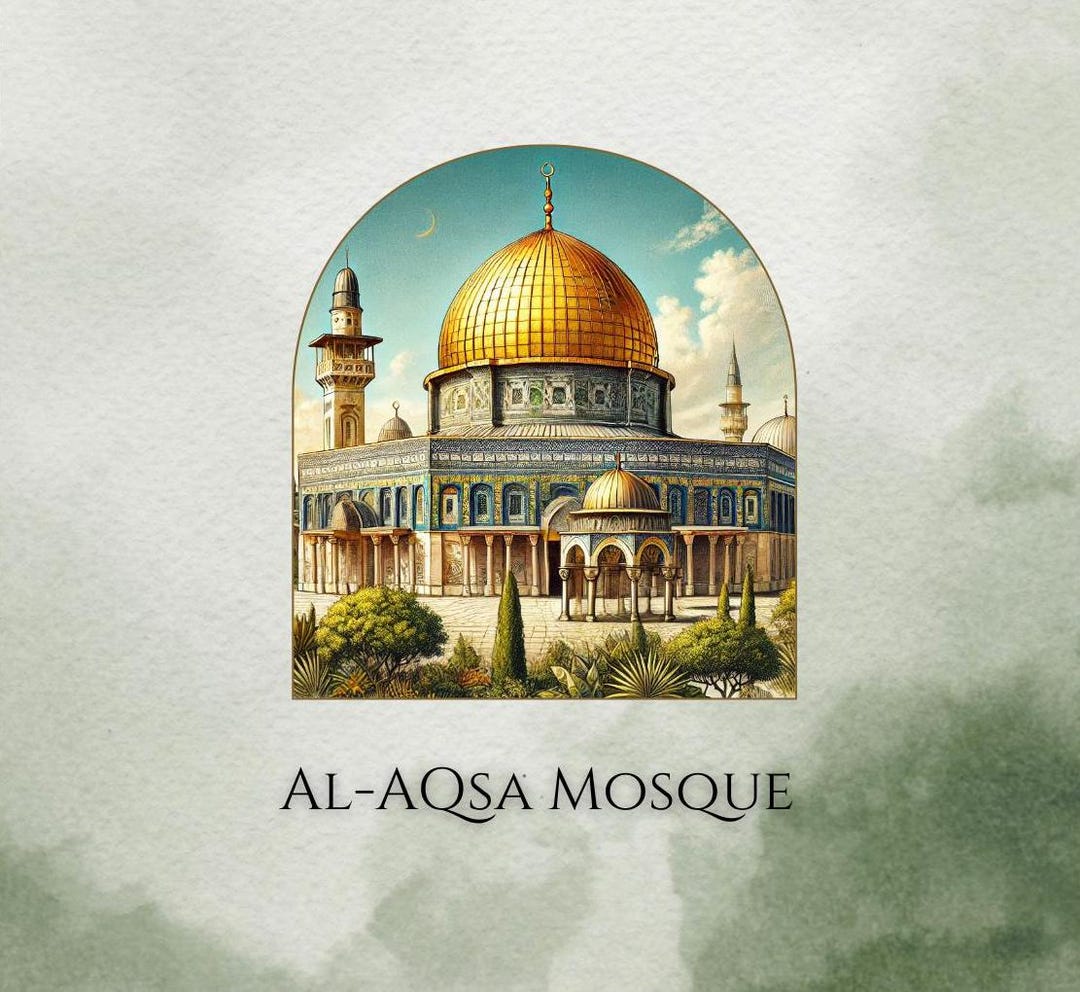 Al Aqsa Mosque Sticker | Aesthetic Stickers | Islamic Gifts | Gifts for ...