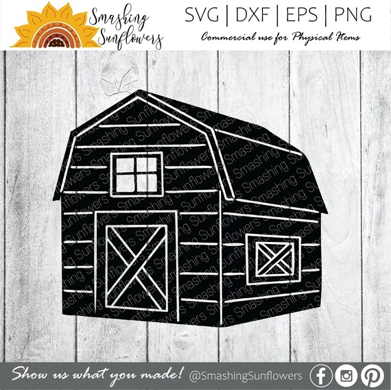 Hand Drawn Barn SVG for Home Decor Clothing Wall Art and so - Etsy