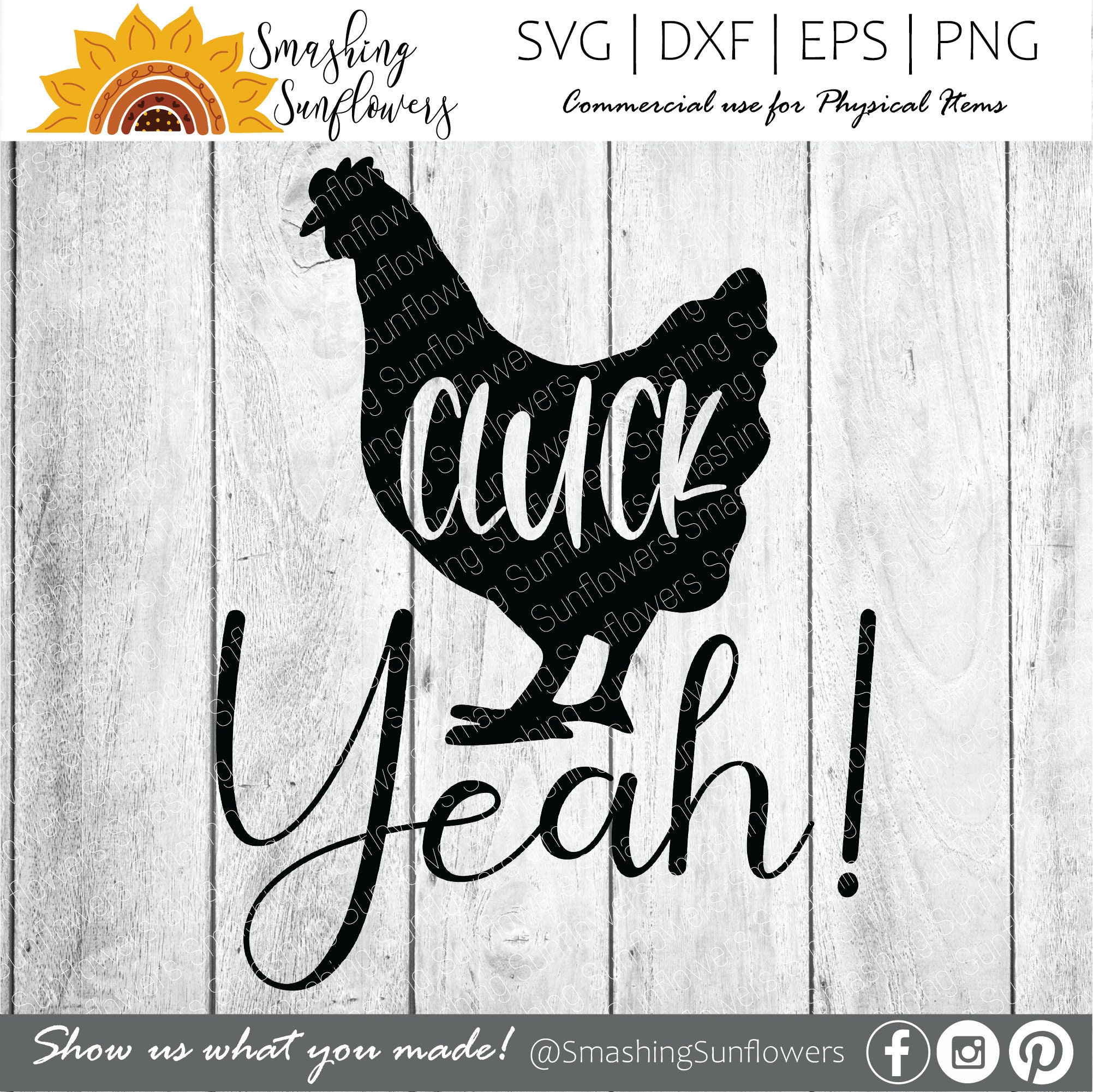 Farm Animal SVG Farm SVG Chicken SVG Cluck Yeah Svg Farm Animal Clipart ...