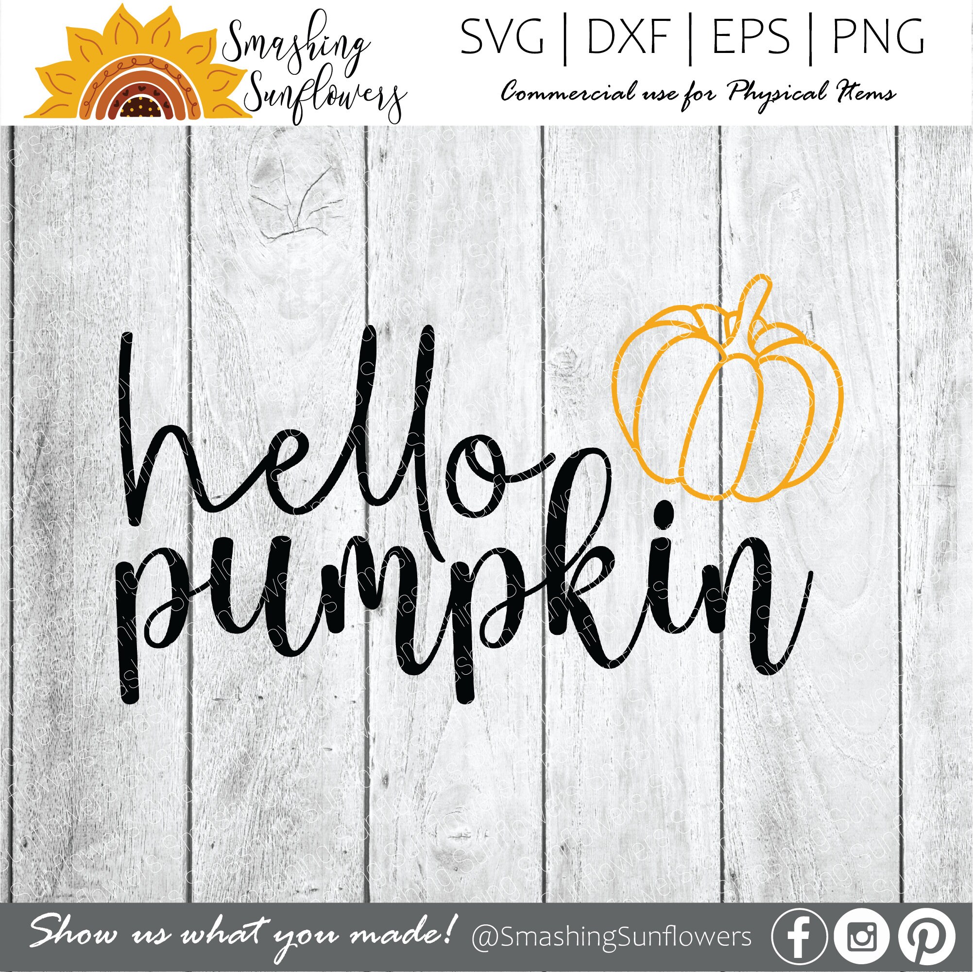 Hello Pumpkin SVG Fall Pumpkin SVG Fall SVG Thanksgiving - Etsy