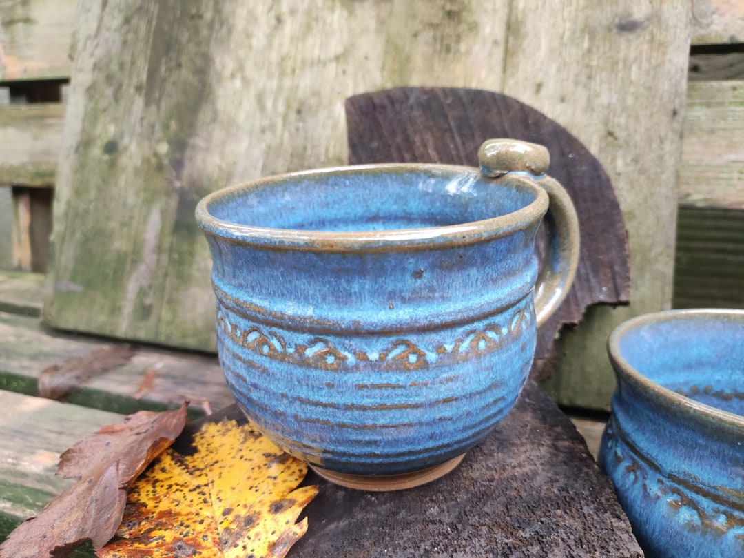 450-500 Ml Cup, Coffee Cup, Tea Cup, Large Cup, Turquoise-blue - Etsy