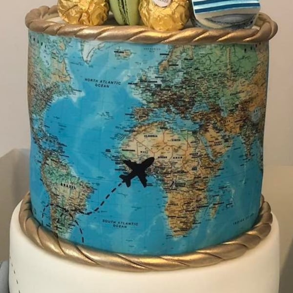 Travel Cake Topper - Etsy UK