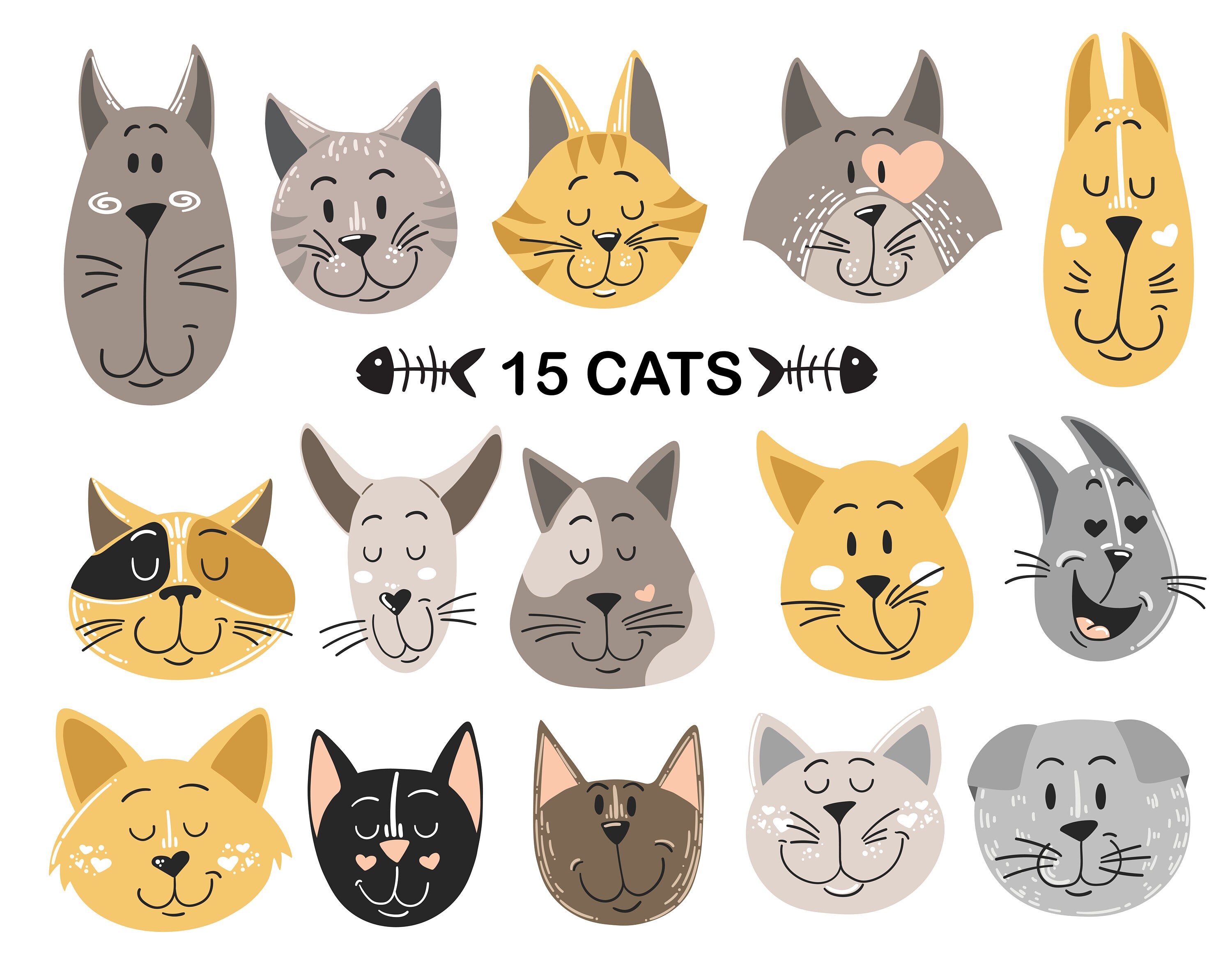Kitten Face Clip Art