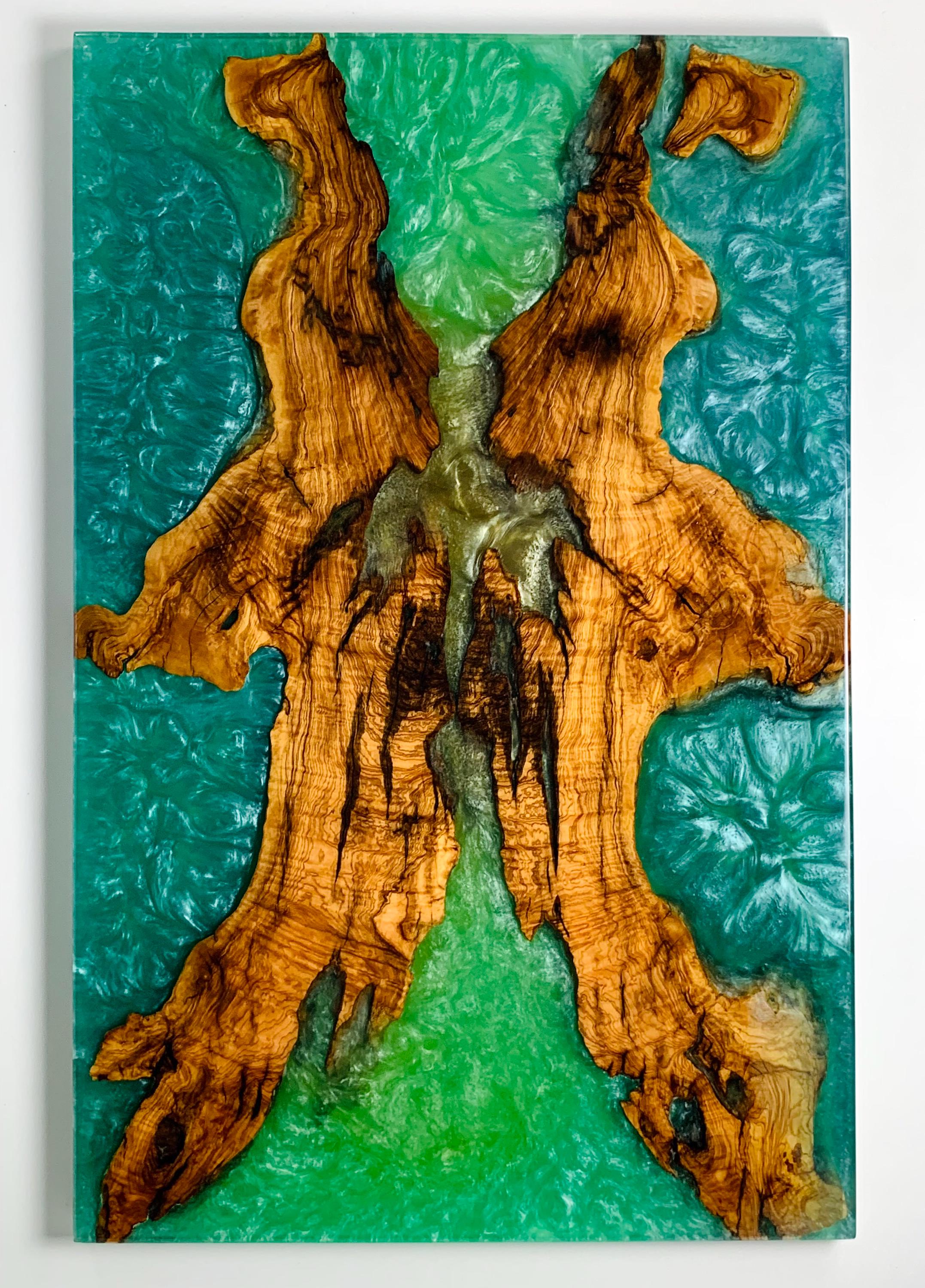 Mesa Centro Epoxy Resina Madera Olivo - Etsy