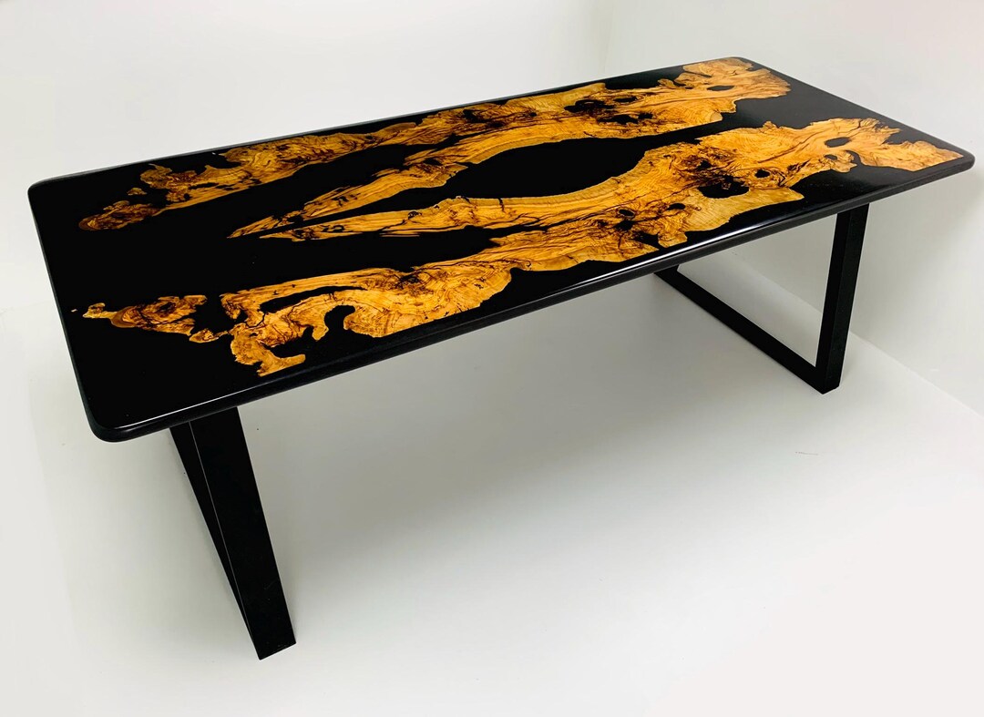 Mesa Epoxy Madera Olivo + Resina - Etsy