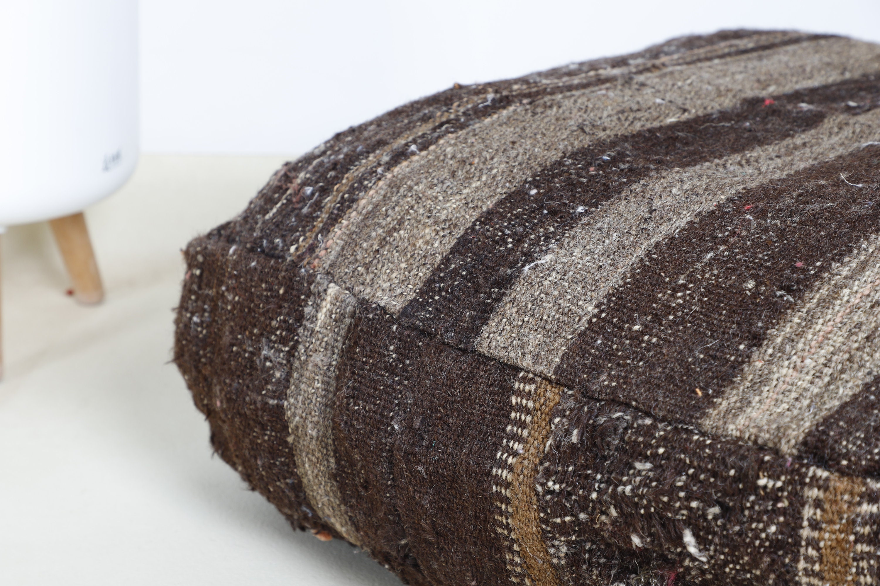 Pouf Kilim for Bedroom, Floor Floor Cushion Cover, Moroccan Pouffe ...