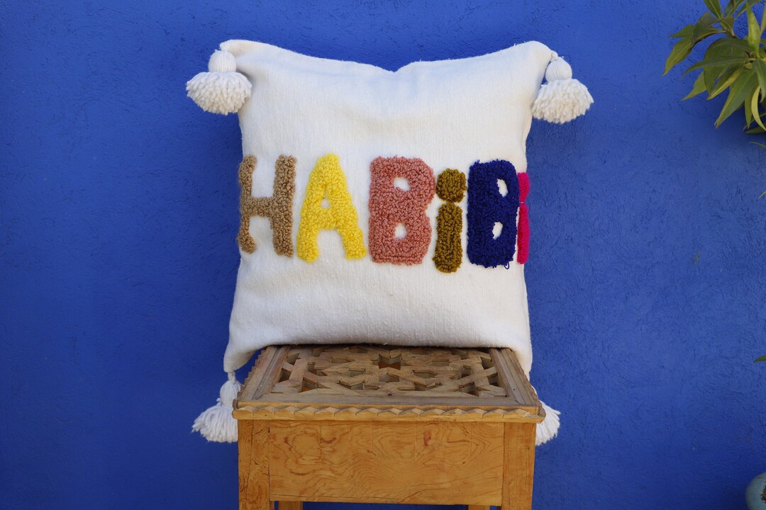 Habibi Throw Pillows Covers, Pillow Covers Handwoven, Throw Pillows ...