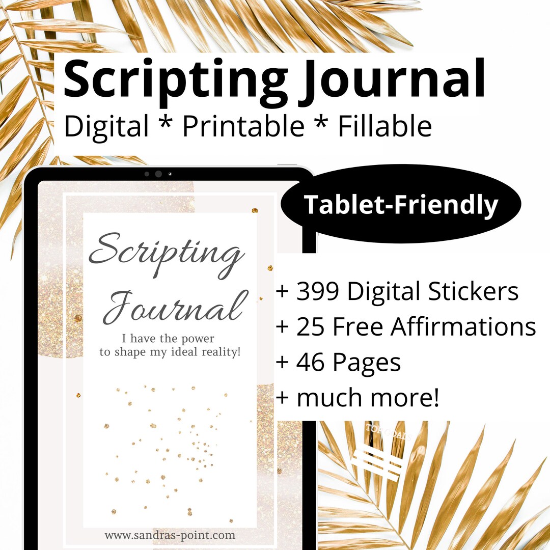 Scripting Manifestation Journal, Law of Attraction Journal, Spiritual ...