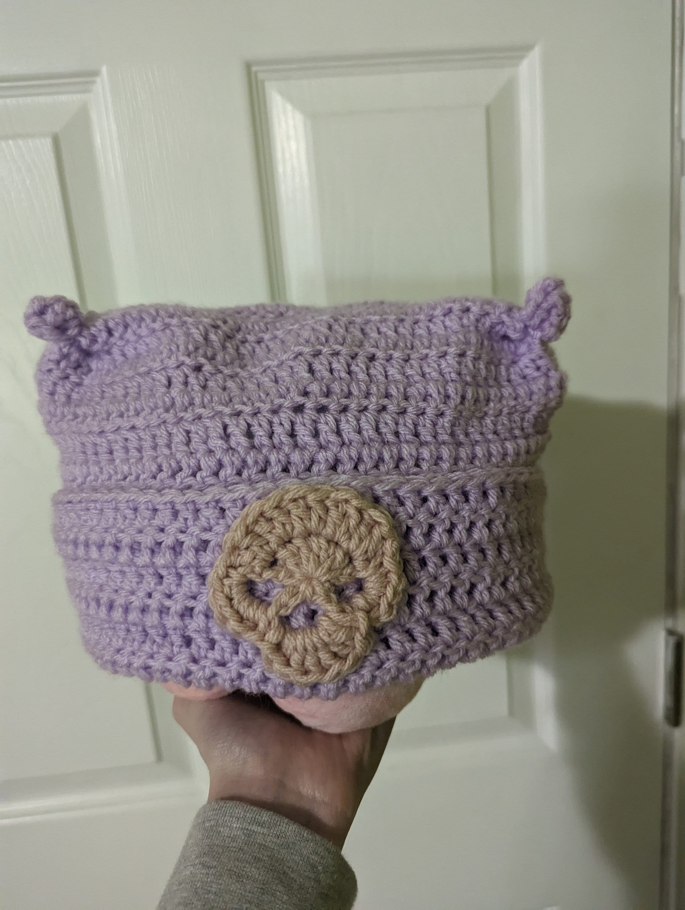 Pastel Purple Kuromi Themed Sanrio Cute Skull Beanie Hat - Etsy