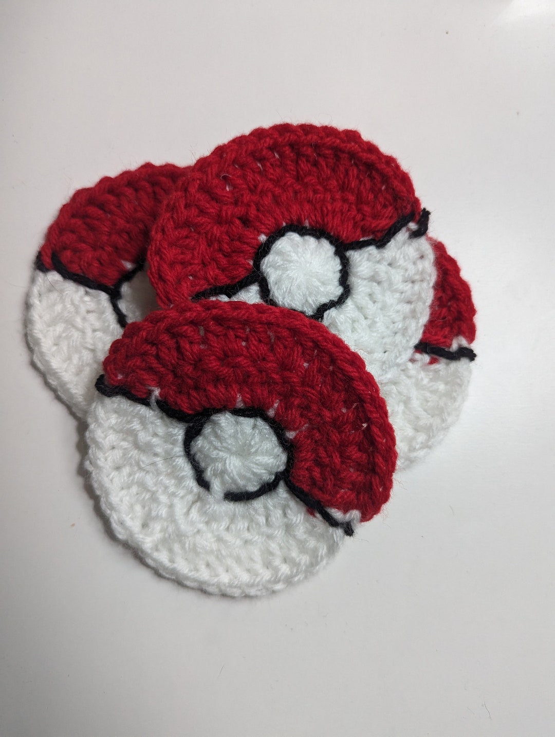 Novelty Pokeball Coaster Cute Pokemon Merch Set of 4 - Etsy