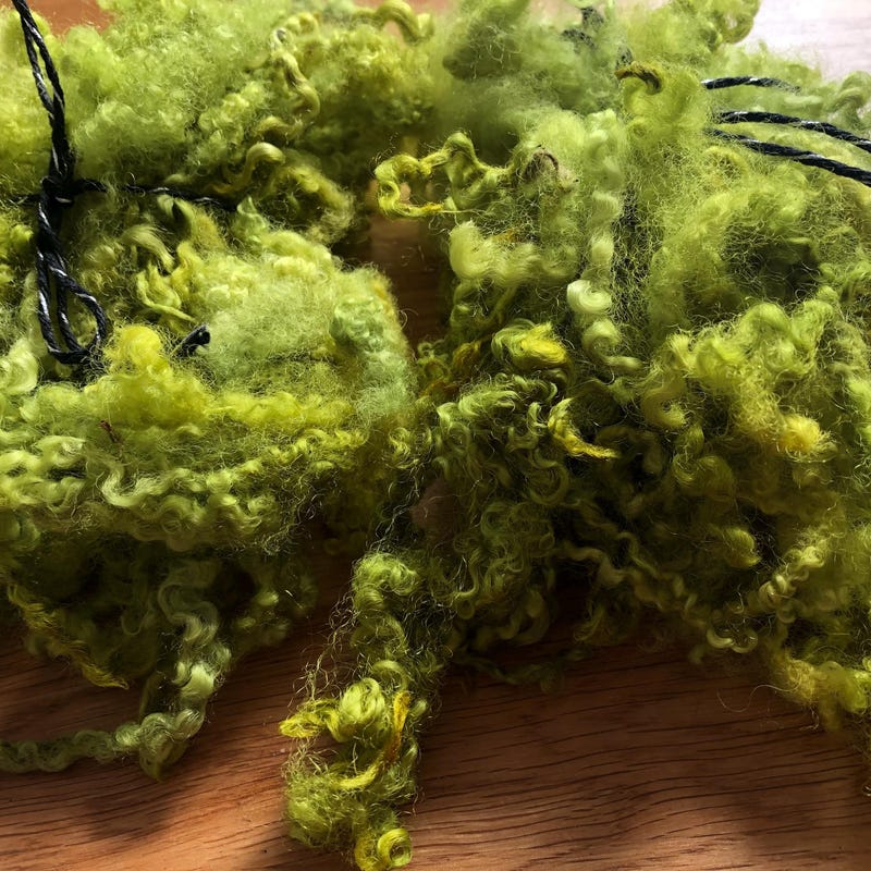 Curly Green Wool Locks - Etsy UK