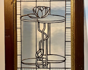 Stranger Things Creel House Stained Glass Red Rose Door - Etsy