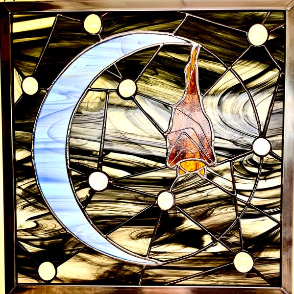 Bat Stained Glass - Etsy