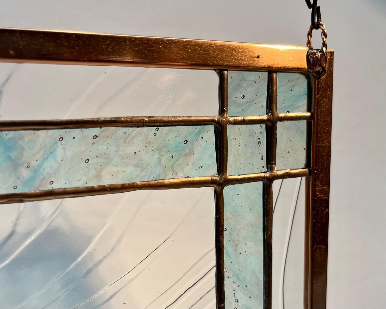 Pale Blue Fish Plate in Textured Glass - Etsy