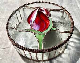 Stranger Things Creel House Stained Glass Red Rose Door - Etsy