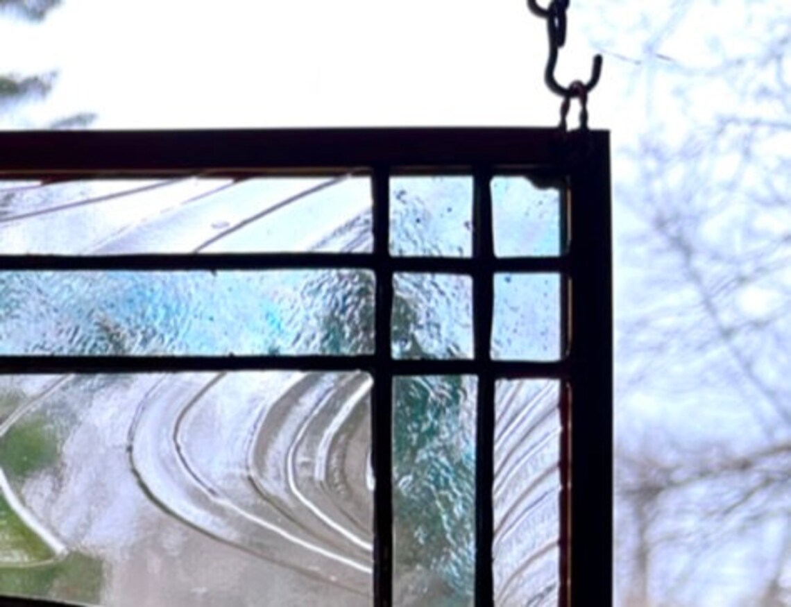 Pale Blue Fish Plate in Textured Glass - Etsy