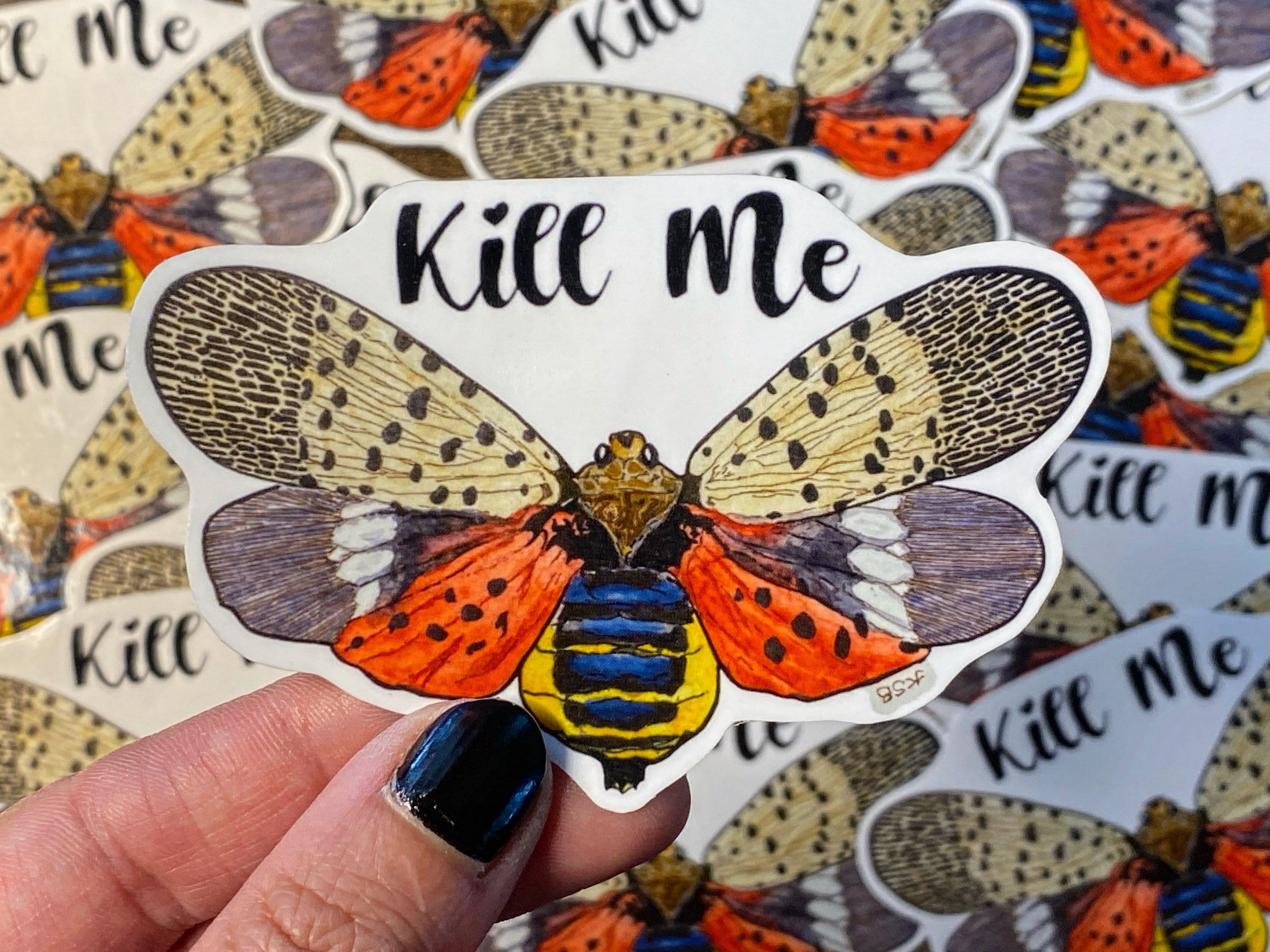 Spotted Lanternfly Sticker - Etsy