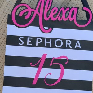 Makeup Bag Cake Topper / Sephora Inspired Bag Cake Topper / - Etsy