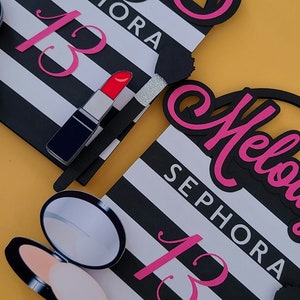 Makeup Bag Cake Topper / Sephora Inspired Bag Cake Topper / Makeup ...