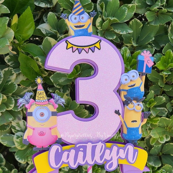 Minion Cake Topper - Etsy