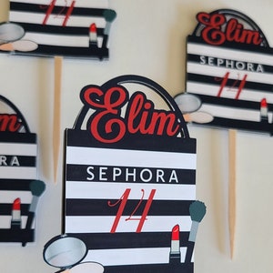 Makeup Bag Cake Topper / Sephora Inspired Bag Cake Topper / Makeup ...