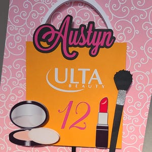 Makeup Bag Cake Topper / Sephora Inspired Bag Cake Topper / Makeup ...