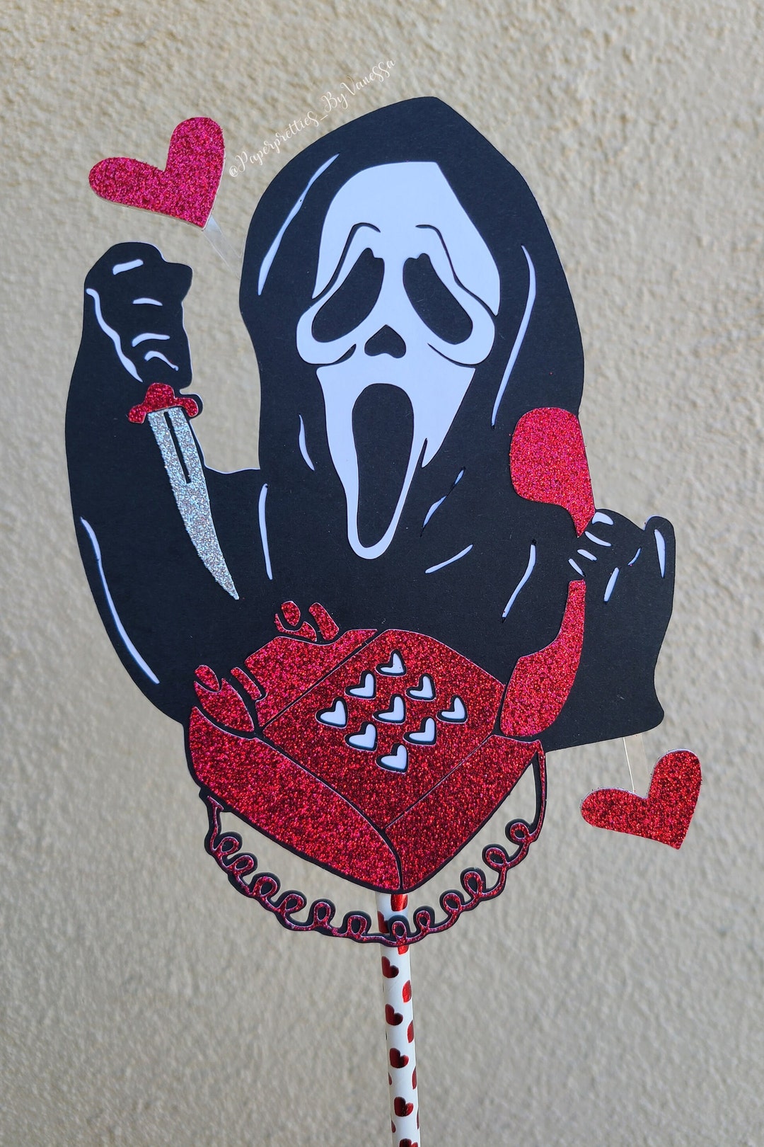 Ghost Face Cake Topper / Scream Cake Topper / Scream Valentine's ...