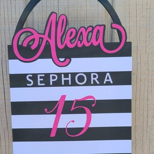 Makeup Bag Cake Topper / Sephora Inspired Bag Cake Topper / - Etsy