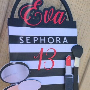 Makeup Bag Cake Topper / Sephora Inspired Bag Cake Topper / - Etsy
