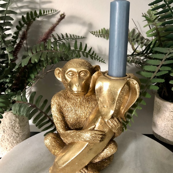 Monkey Candle Holder - Etsy