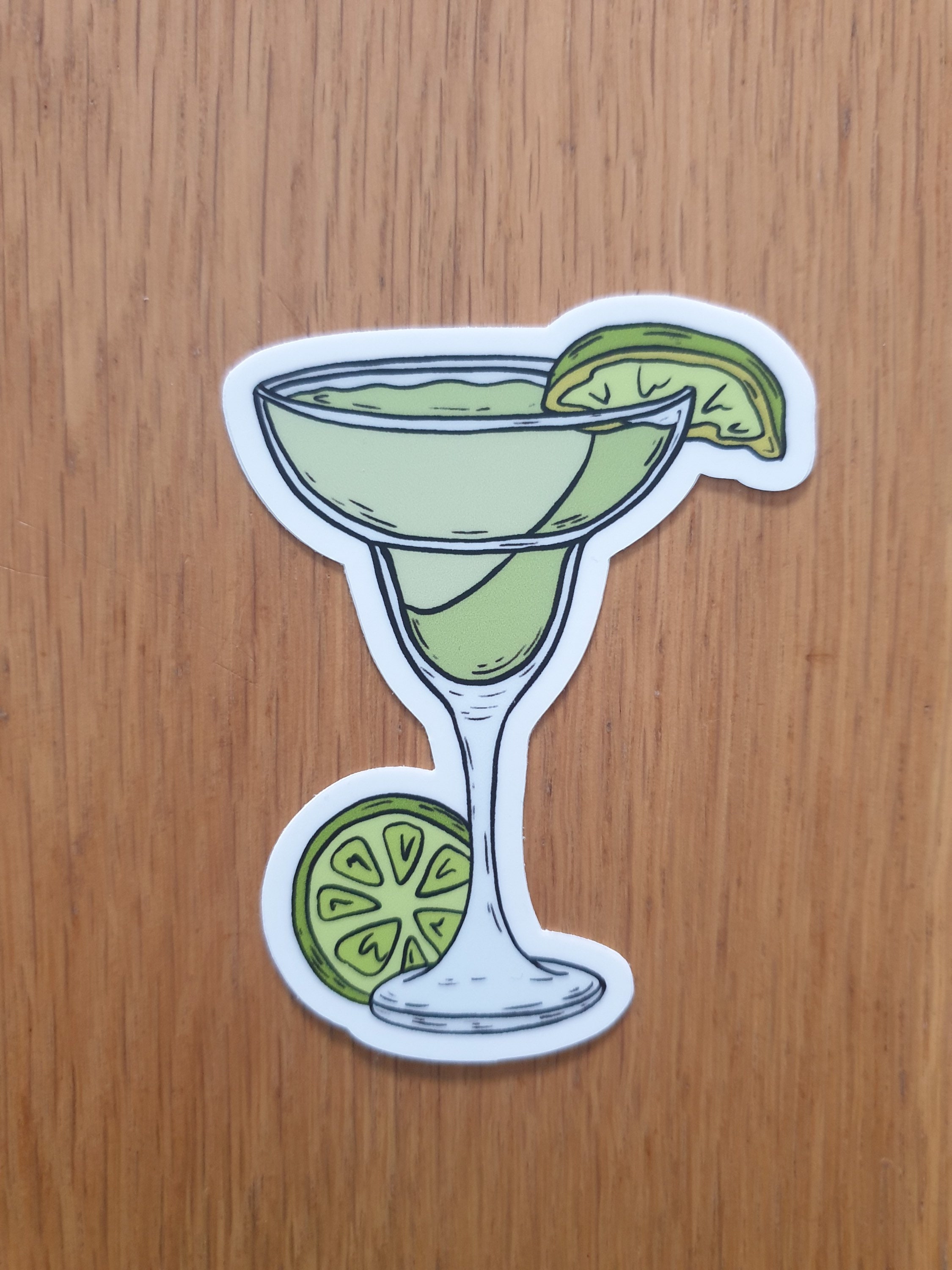 Margarita Cocktail Sticker Die Cut / Aufkleber / Kunstdruck / | Etsy