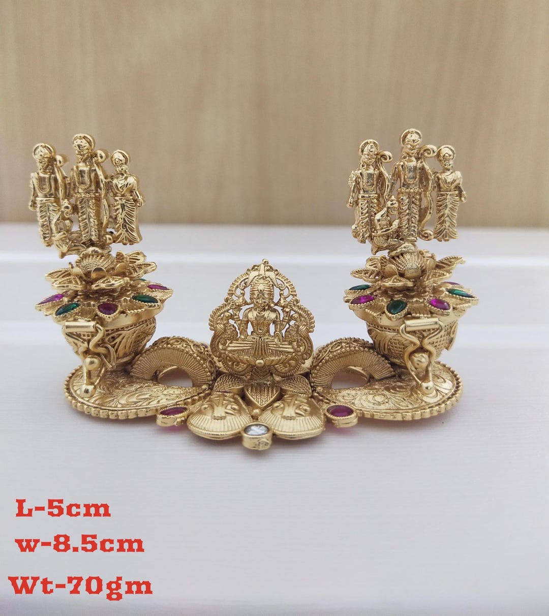 Gold Plated Sindoor Box Indian Jewelry Gold Plated Sidoor Box Ram ...