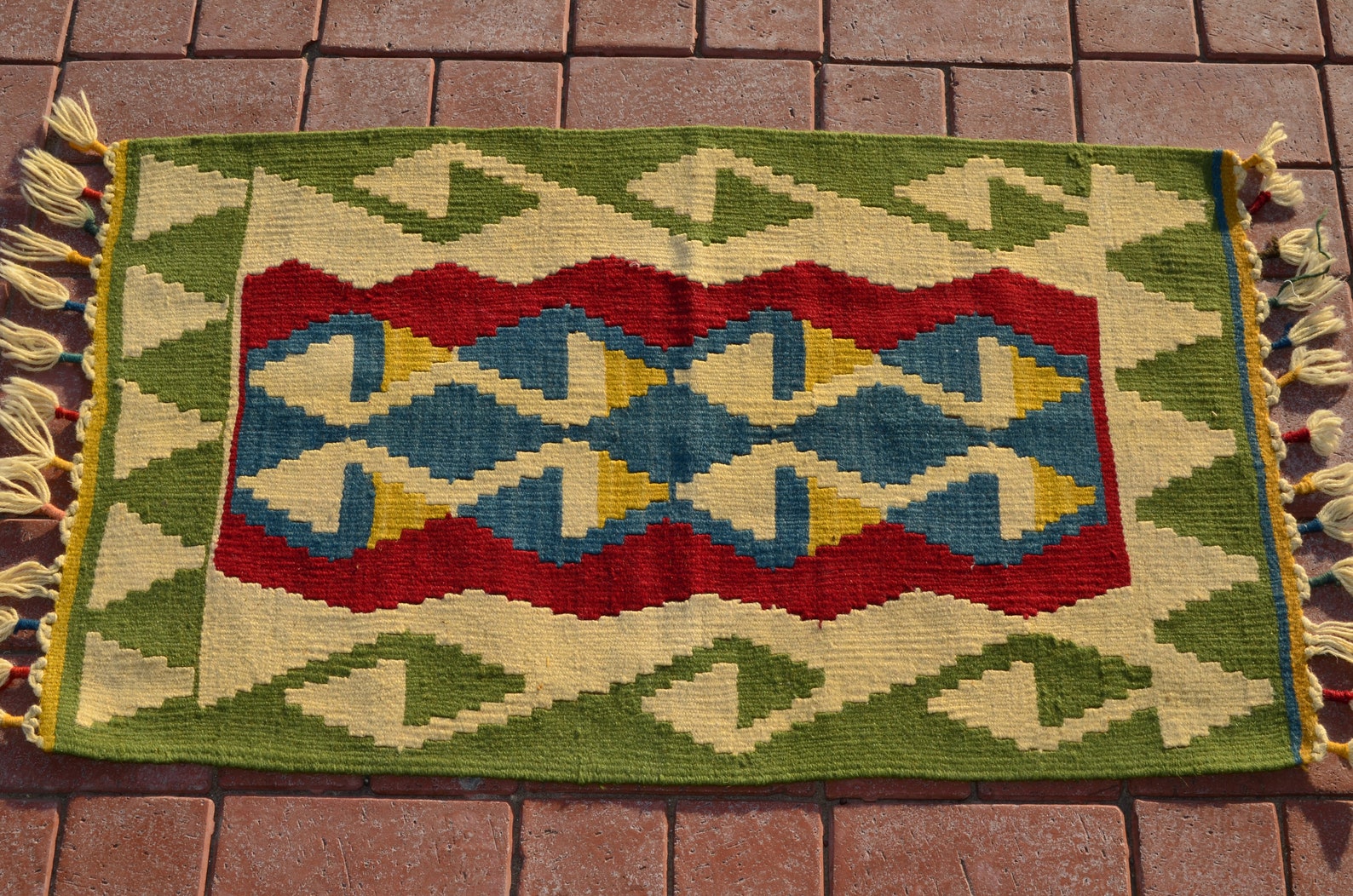 Green Kilim Small Kilim Kidsroom Kilim Rug Wall Hanging - Etsy UK