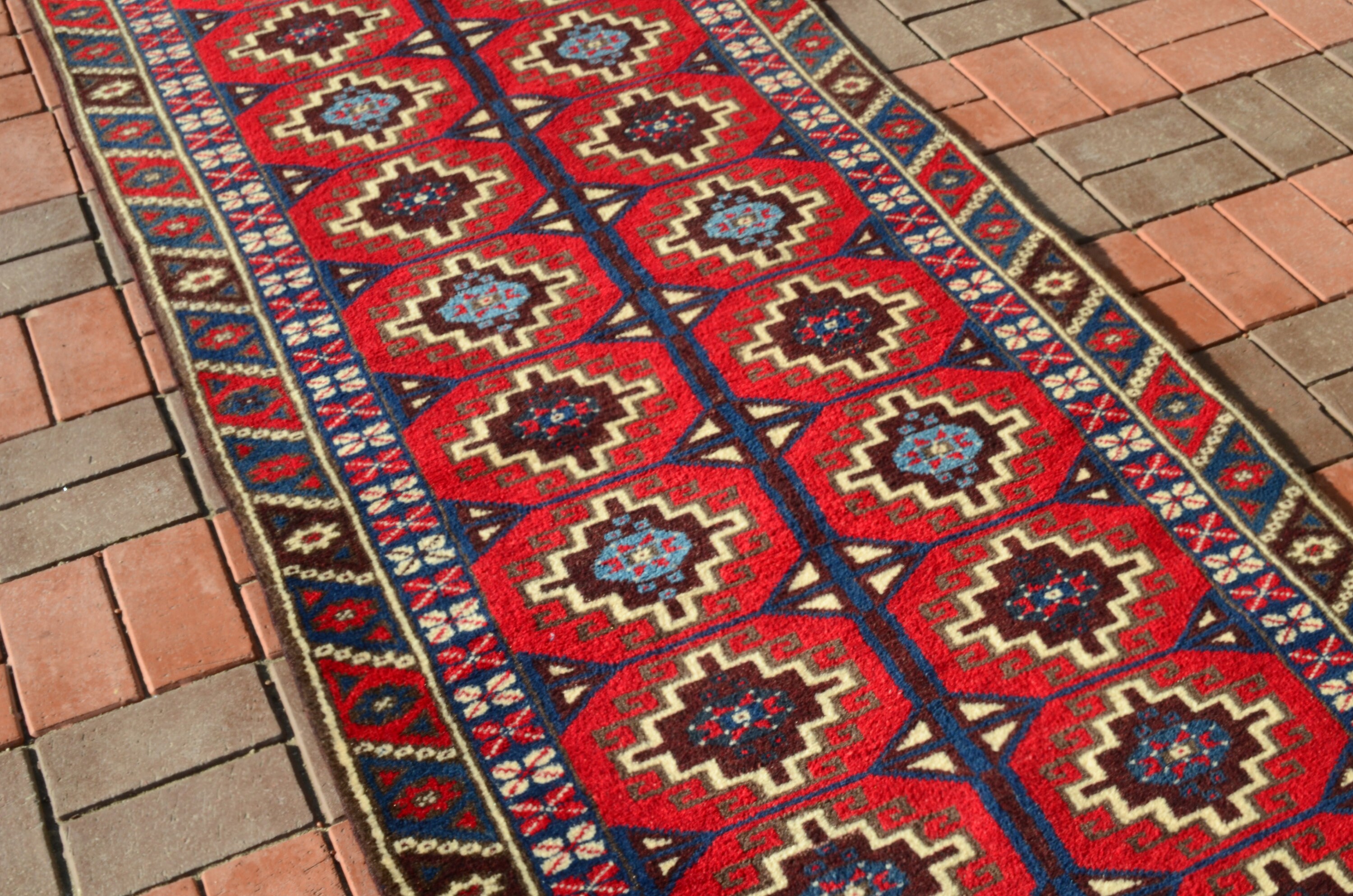 Red Runner Oriental Rug Rug Runner Organic Wool Rug Tribal - Etsy UK