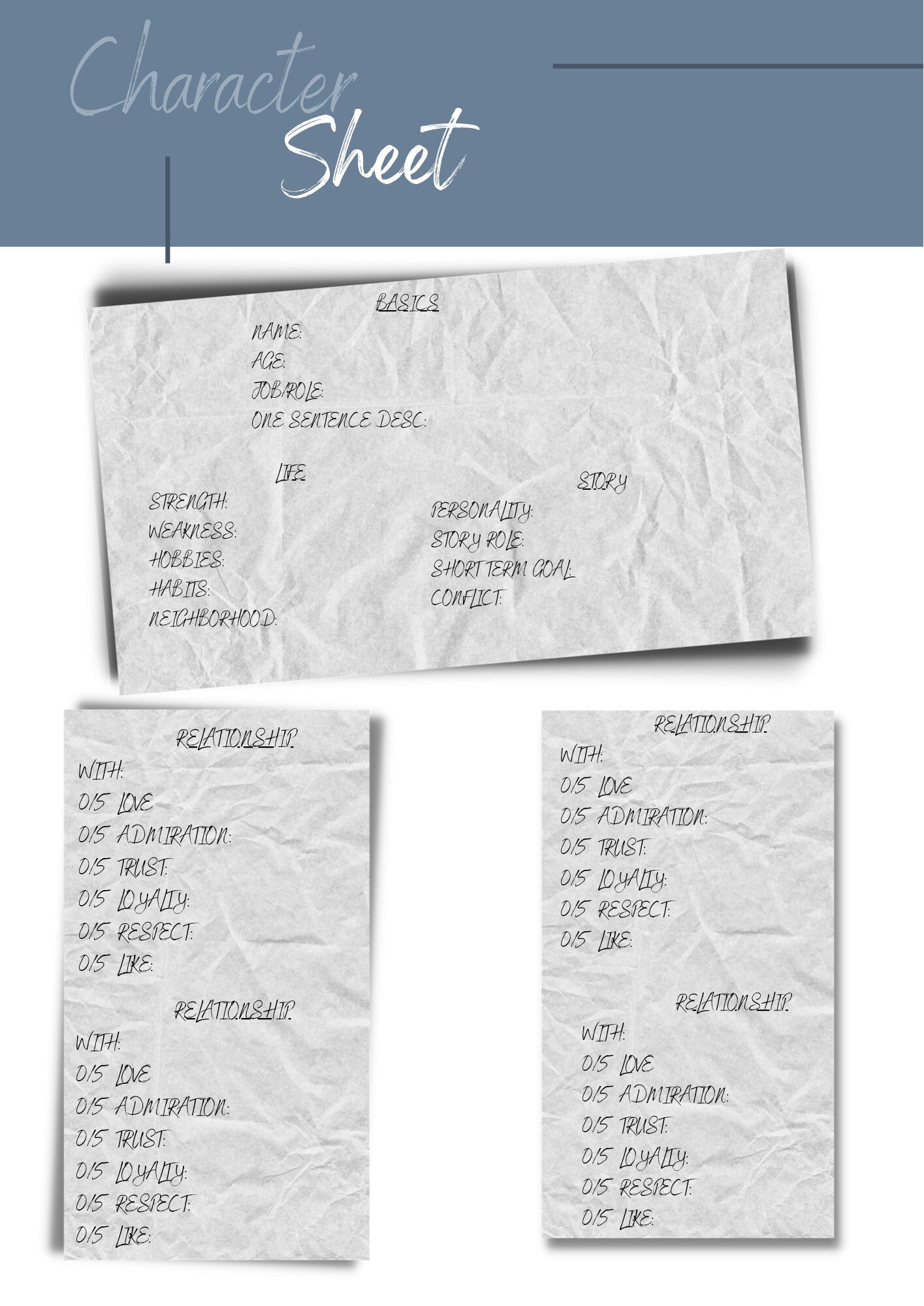 DND CHARACTER SHEET, Rpg Accessories, Dungeon Master Gift, Digital ...