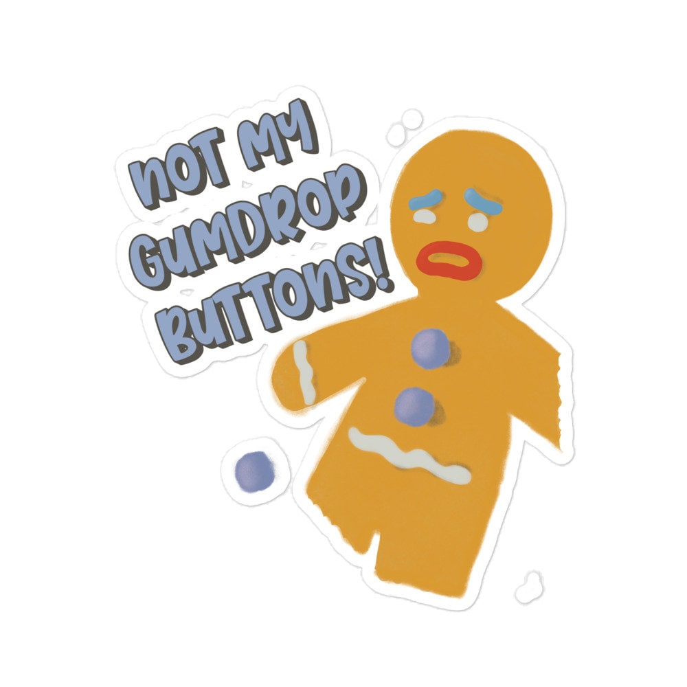 Not My Gumdrop Buttons - Bubble-free Stickers - Etsy