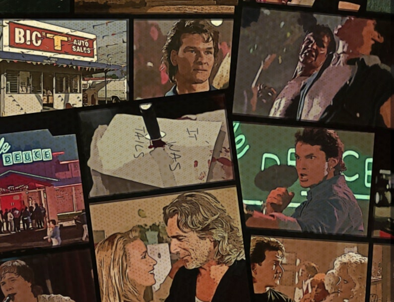 Roadhouse Patrick Swayze Shirt Short Sleeve Button Up - Etsy