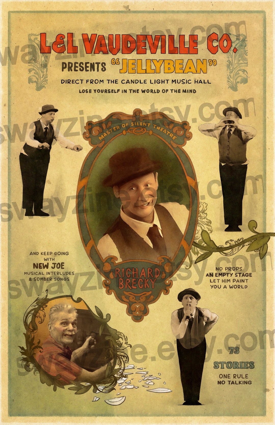 Richard Brecky - I Think You Should Leave - Vaudeville Poster - Etsy