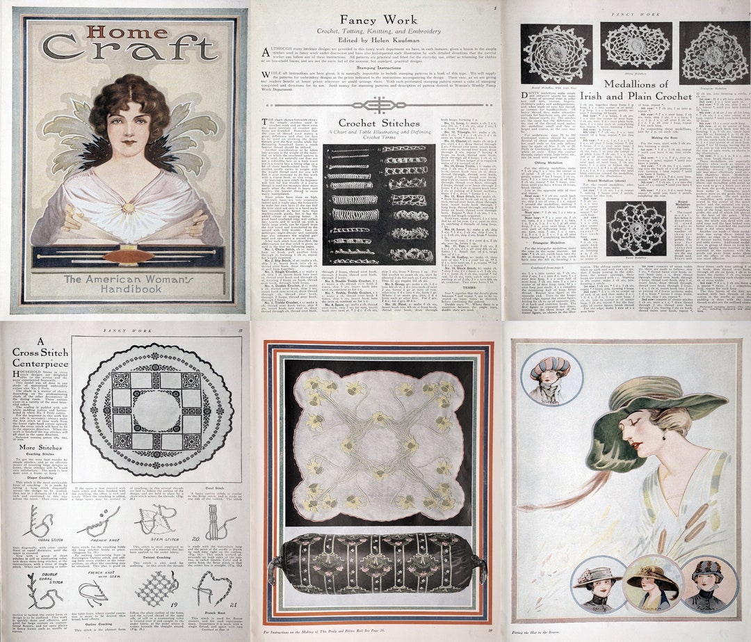 Home Craft Magazine 1920 - the American Woman's Handibook, Crochet ...