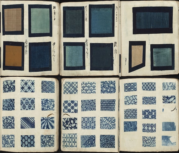 Japanese Textiles and Textile Designs Vintage Japanese - Etsy