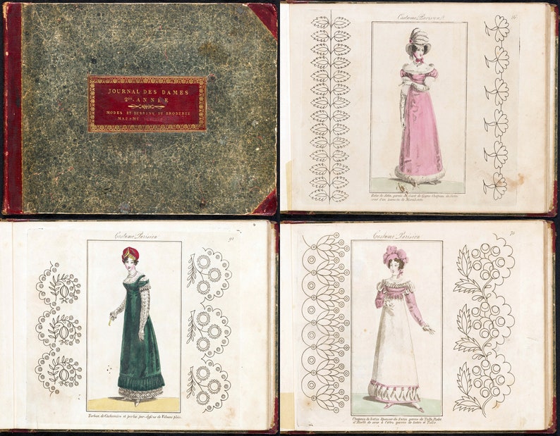 Modes Et Dessins De Broderie : Embroidery Styles and Designs - Vintage ...