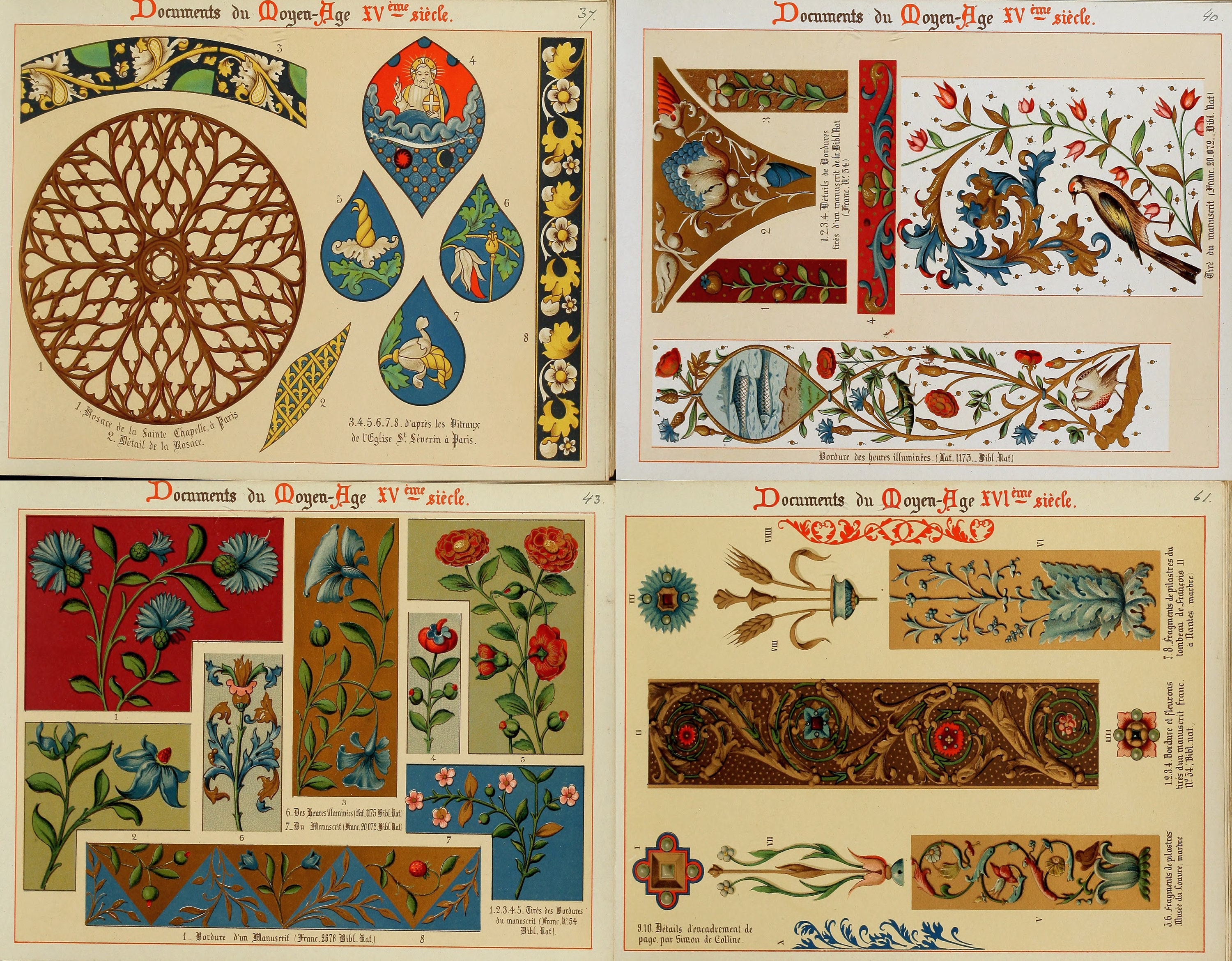 Vintage French Flower Pattern Ebook – 1890s Ornamental Designs (PDF) - Etsy