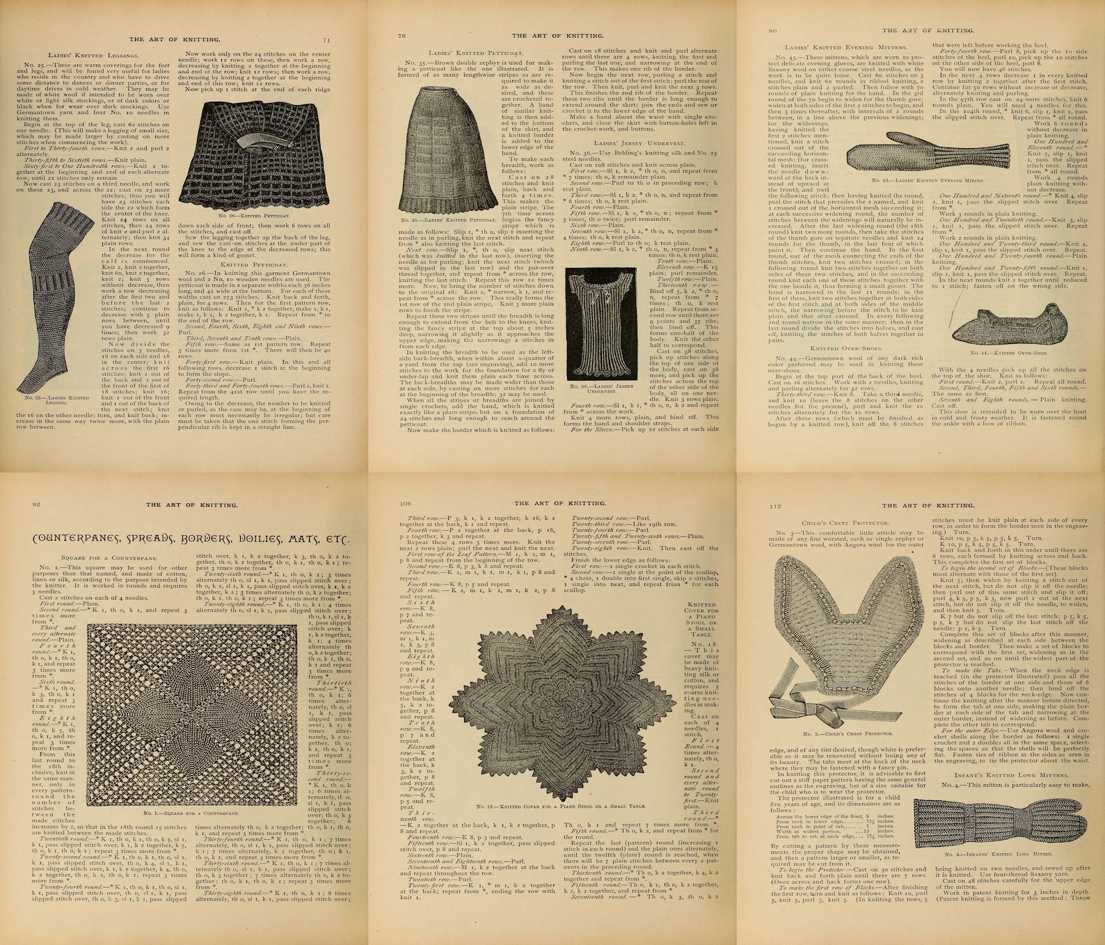 The Art of Knitting, 19th Century Victorian Knitting Ebook, PDF - Etsy