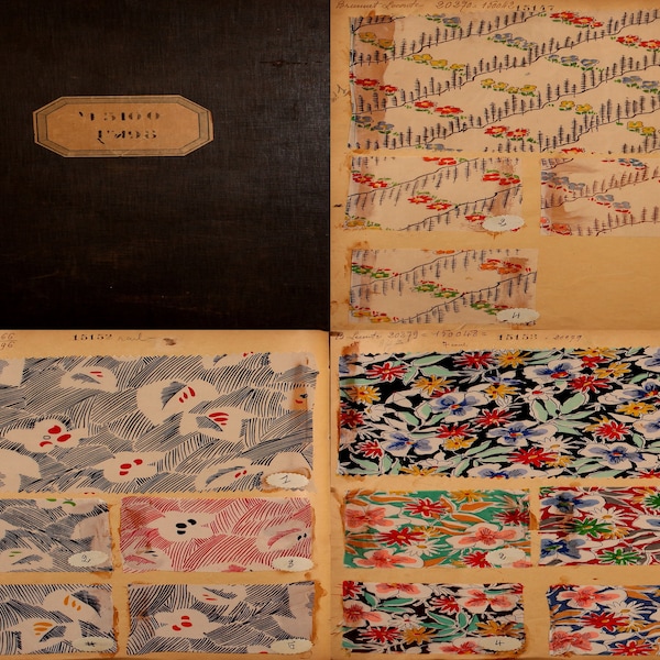 Vintage Fabric Sample Books - Etsy