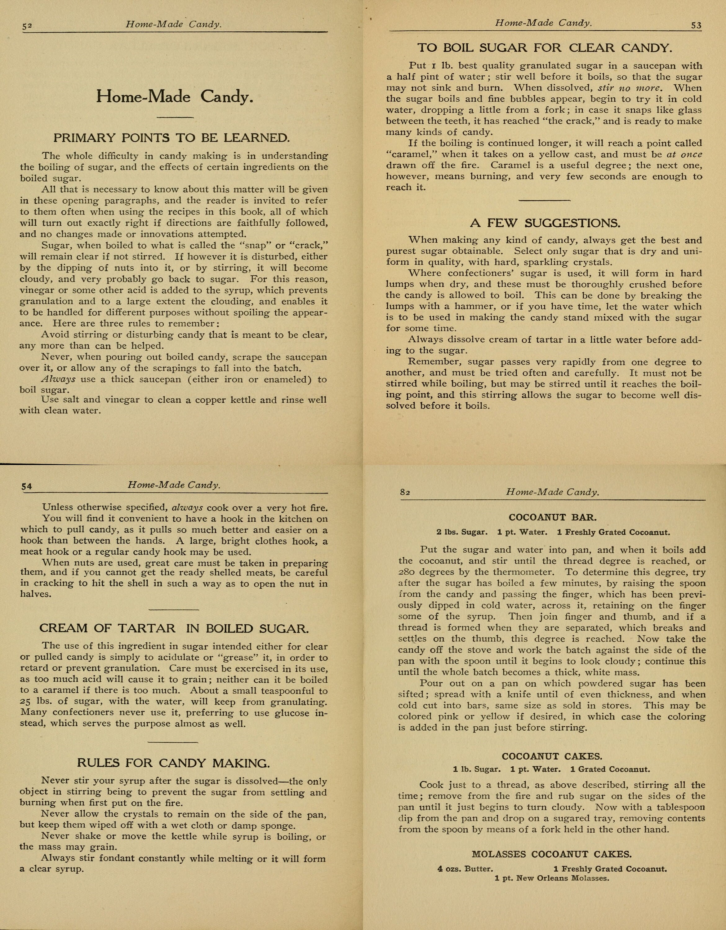 Home-made Ice Cream and Candy, Vintage Candy Making Ebook, 1908, - Etsy