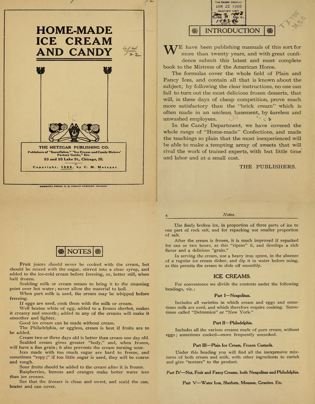Home-made Ice Cream and Candy, Vintage Candy Making Ebook, 1908, - Etsy
