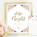 Printable Date Night Sign and Notecards, Bridal Shower Party Games ...