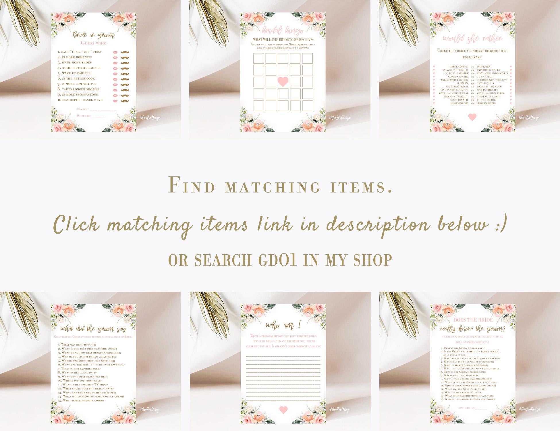 Bridal Shower Game, the Ring Game, Please Take a Ring Sign, Printable Game Sign, Floral, Blush ...