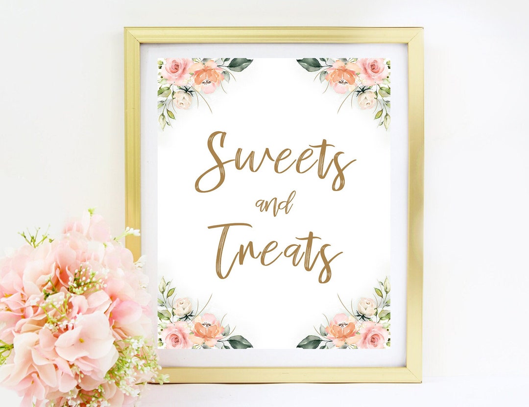Printable Sweets and Treats Sign | Dessert Station Sign | DIY Bridal ...